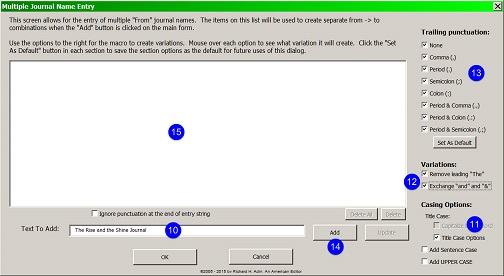 Edittools: The Journals Macro